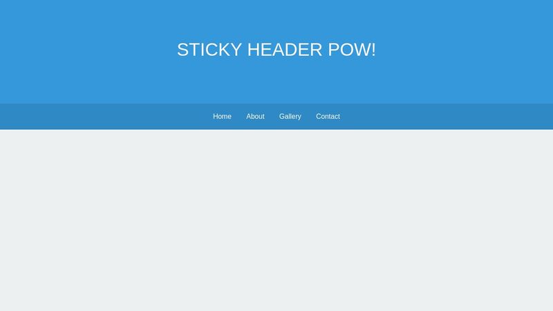 Sticky Header CSS Transition