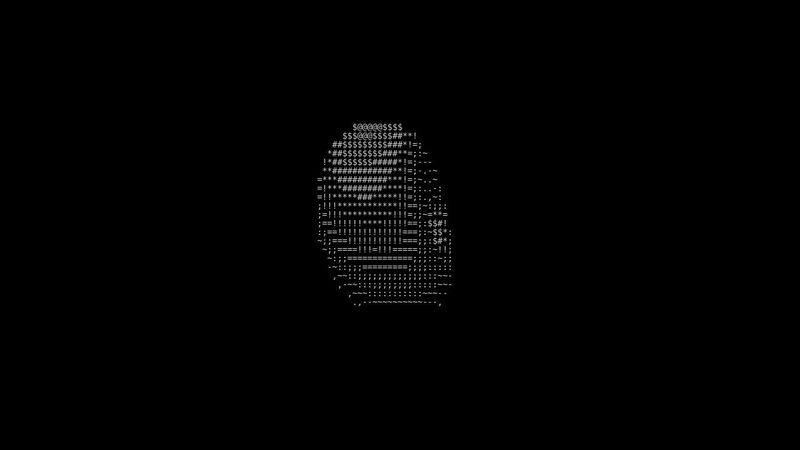 pure css 3d donut ascii animation