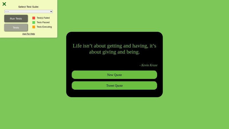 Random Quote Machine | Front End Development Libraries