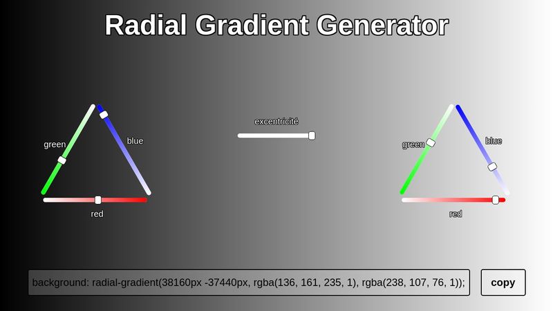 radial gradient generator