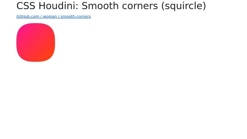CSS Houdini: Smooth corners (squircle)