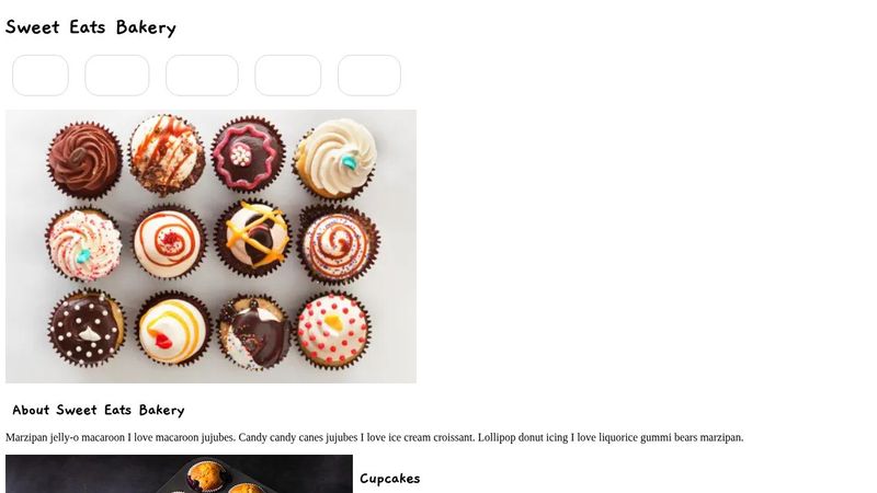 Css Project Challenge- Sweet Eats Bakery