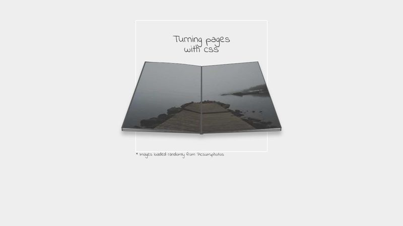 Book Page Turn Flip Animation Using HTML and CSS