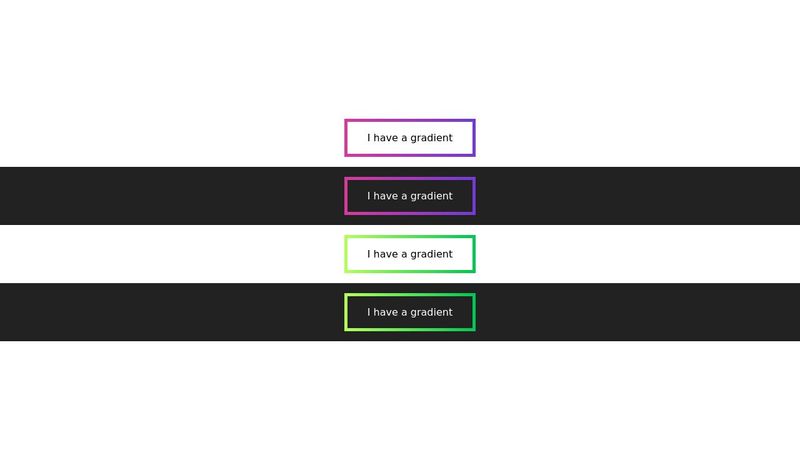CSS Gradient Borders