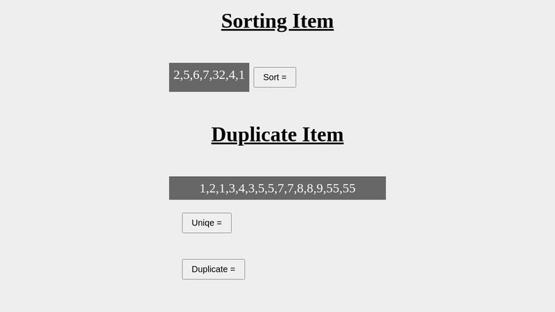 arrays, even_odd, soting, duplicate