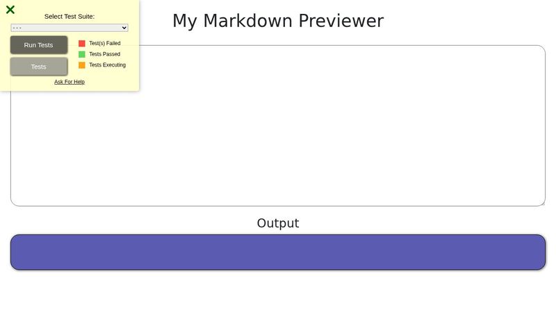 Simple React Markdown Previewer