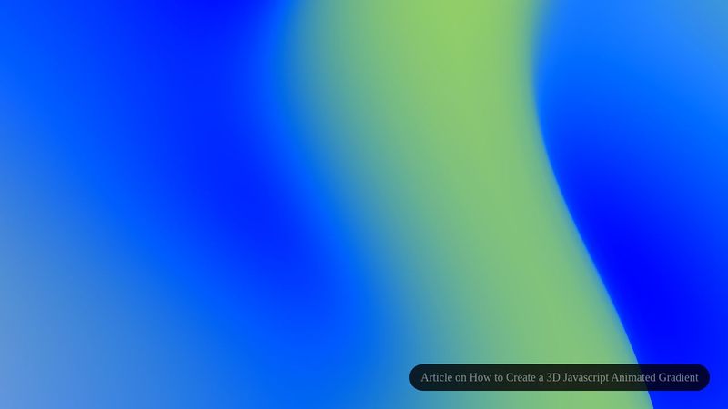 Javascript WebGL Animated Folding Gradient Effect