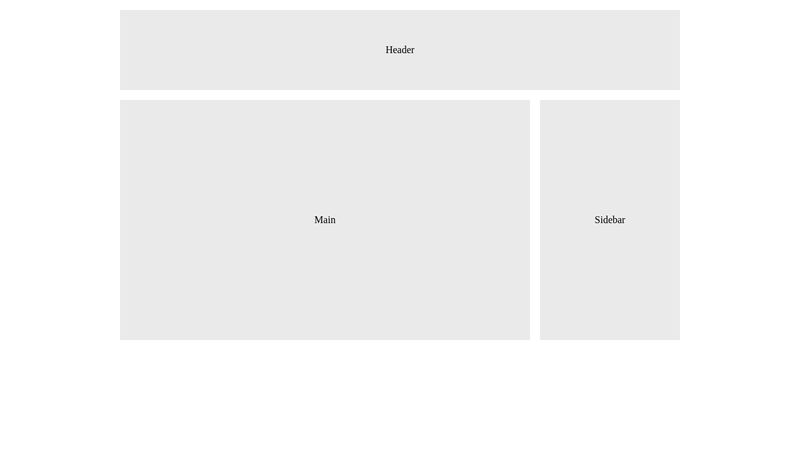 CSS Grid: Header, Footer with 2-Column (Responsive)
