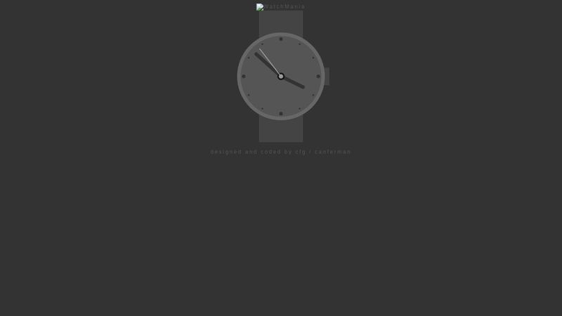 analog watch css