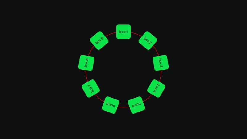 Circular Carousel MotionPath - Draggable & Inertia