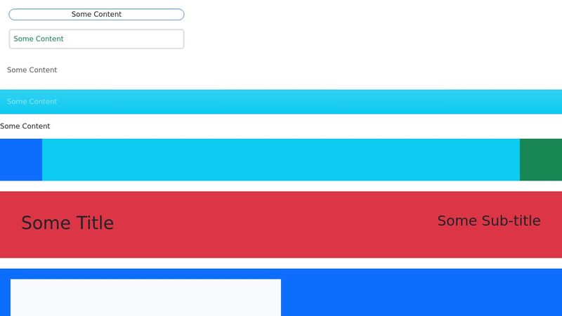 Bootstrap Utility Classes