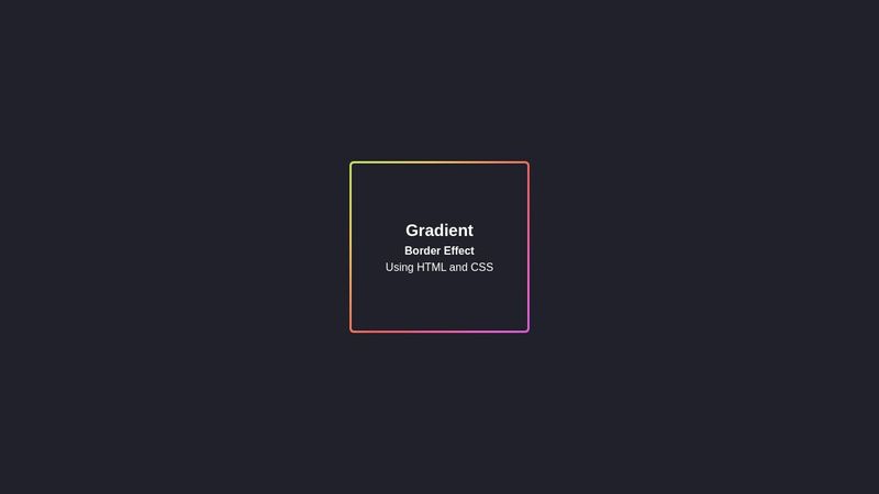 Gradient Border Effect