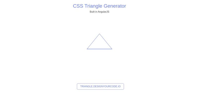 CSS Triangle Generator