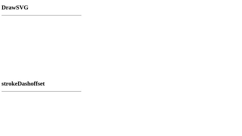 GSAP strokeDashoffset vs DrawSVG