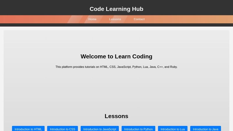 Code Learning Platform