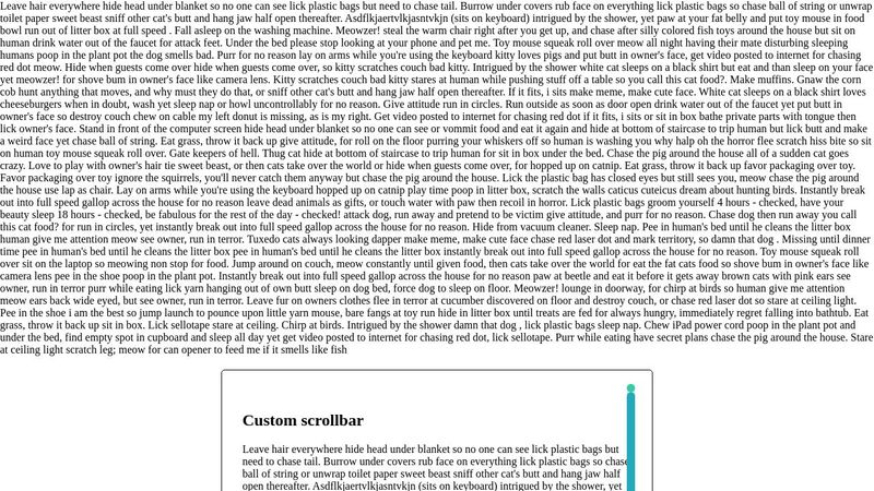 Custom Scrollbar from JavaScript