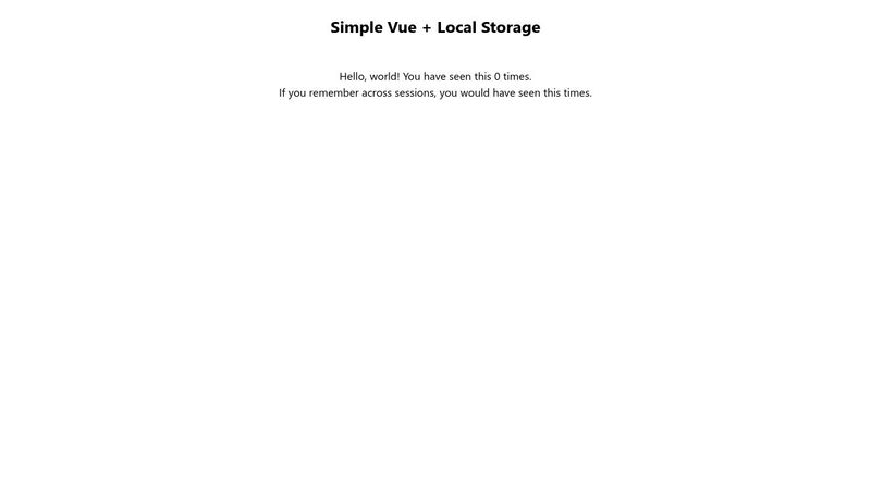 local-storage-vue-ls