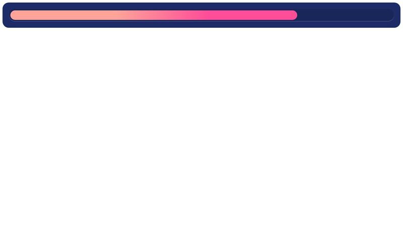 CSS gradient progress bar