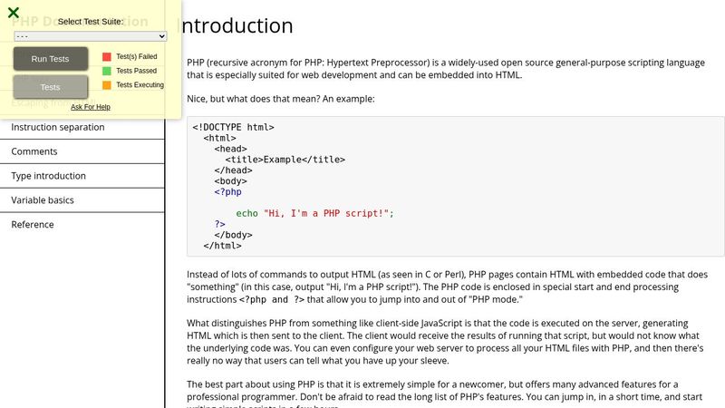 Technical Documentation Page - FreeCodeCamp - PHP Documentation