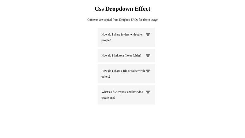 CodePen - Css Slidedown / Dropdown Div