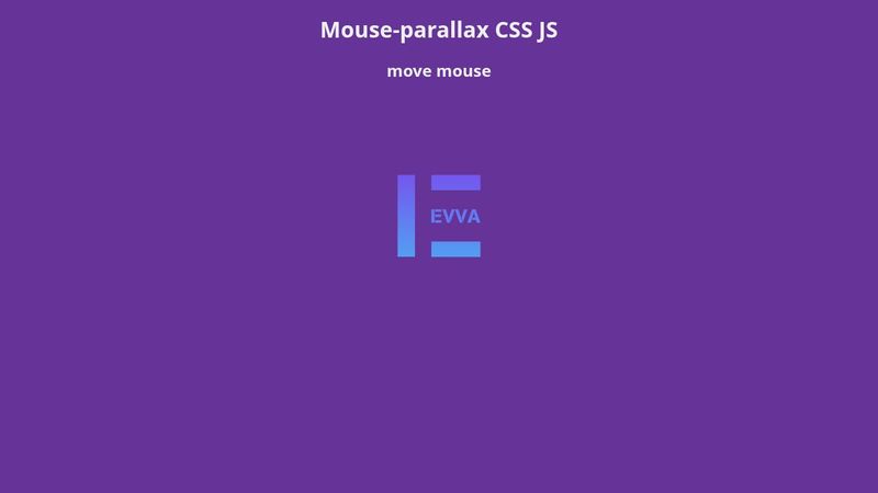 Mouse-parallax CSS JS