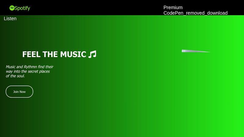 Spotify Landing Page