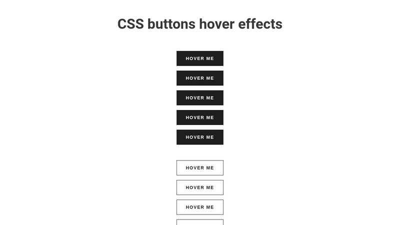 Buttons. CSS Hover