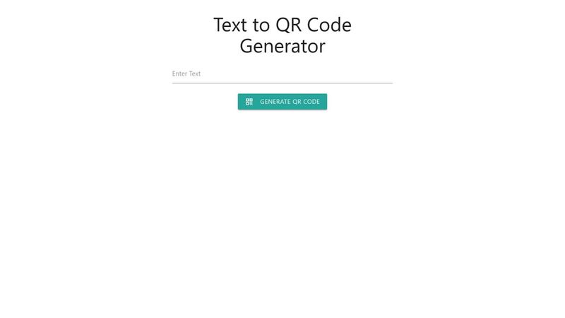 Text to QR Code Generator