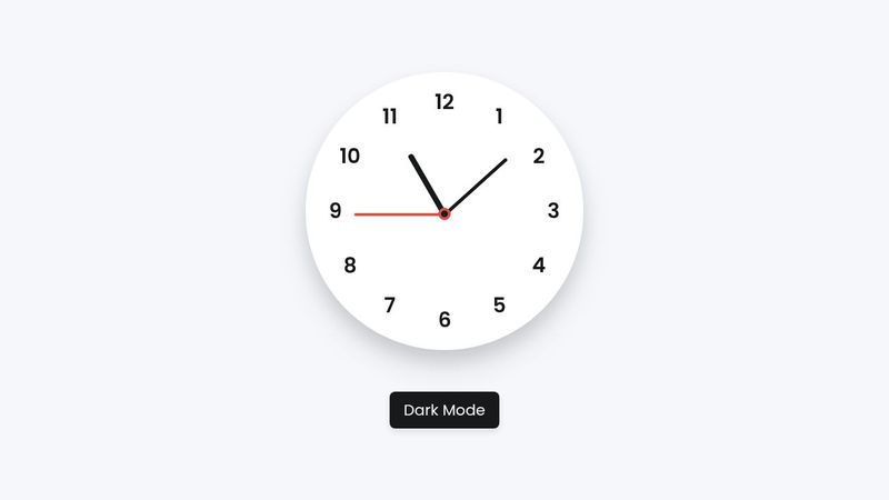 Build Analog Clock in HTML CSS & JavaScript