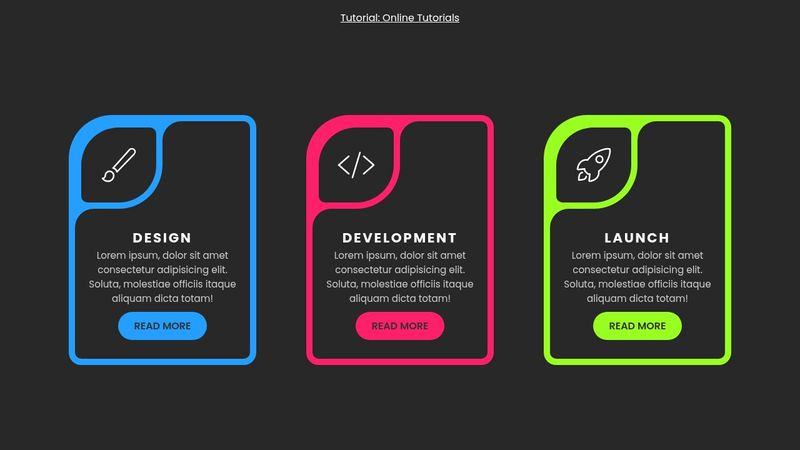 CSS Inverted border-radius Cards