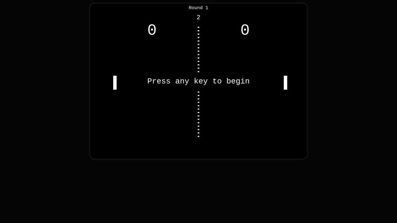 Pong game with JavaScript