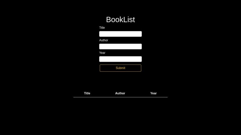 Book List with React.js (mini project)