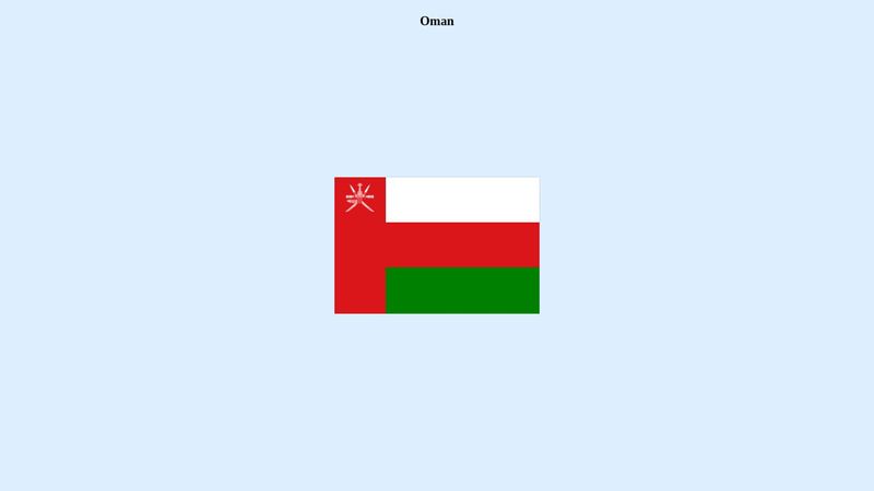 CSS Flag : Oman