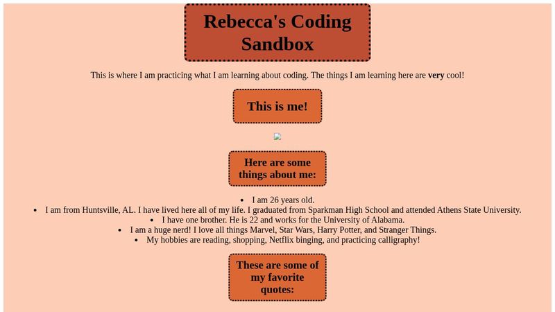 Coding Sandbox