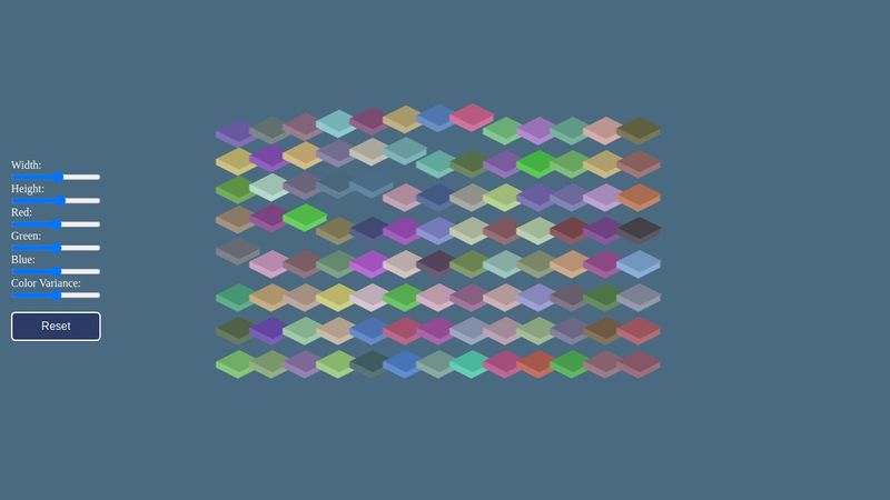 𝒲𝒜𝒱𝐸𝒮 - CSS Isometric Waves Demo