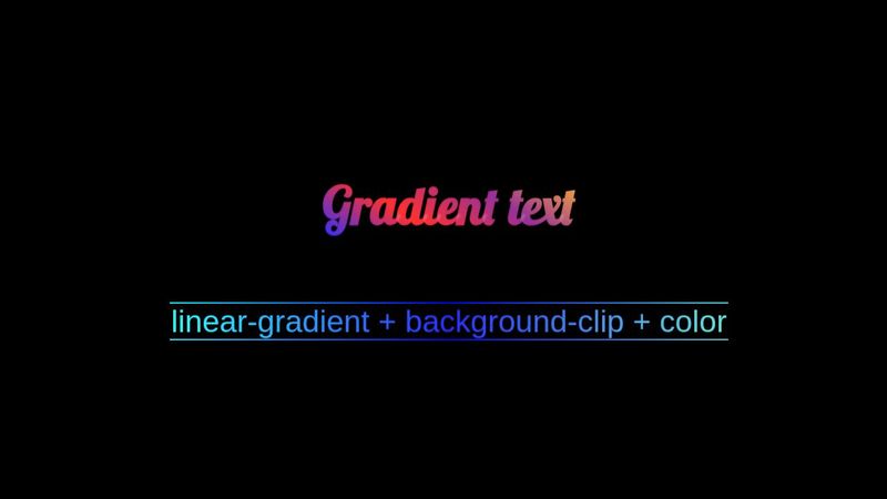 Gradient text color