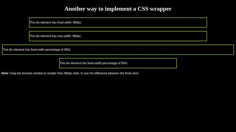 Ways to implement a CSS wrapper