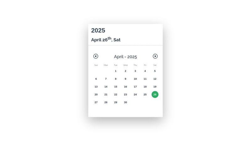 Simple Date Picker | Pure JS