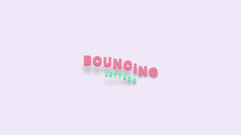 Pure CSS Bouncing Text