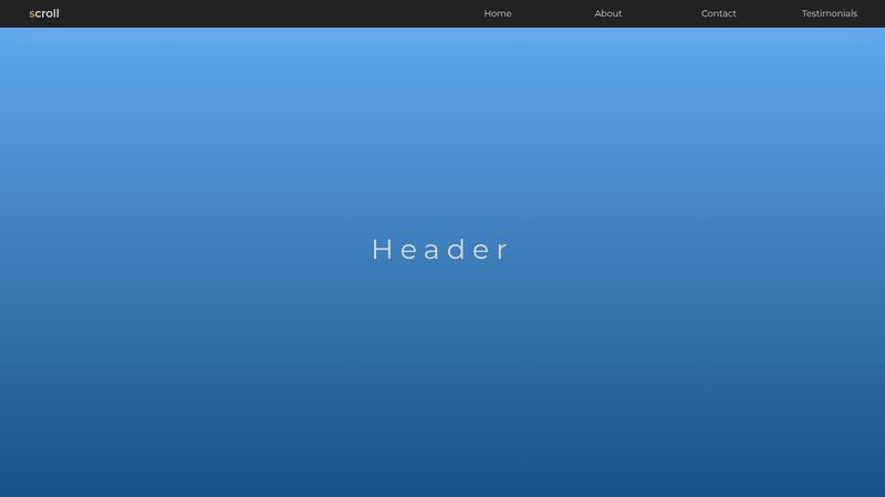 nav scroll with jquery