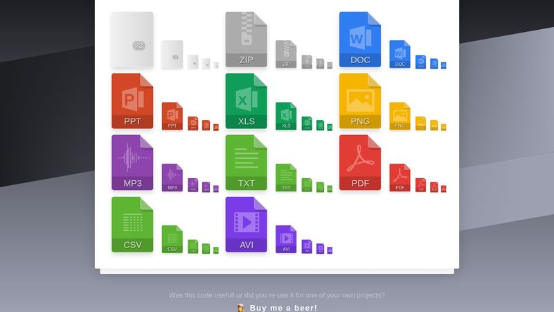 CSS File & Folder Icons