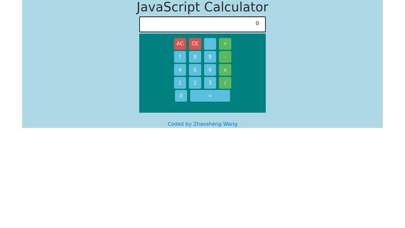 JavaScript Calculator