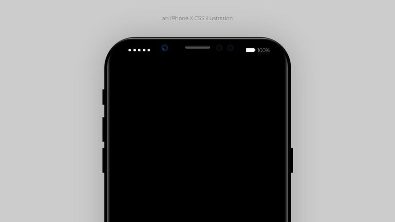 The iPhone X CSS Illustration