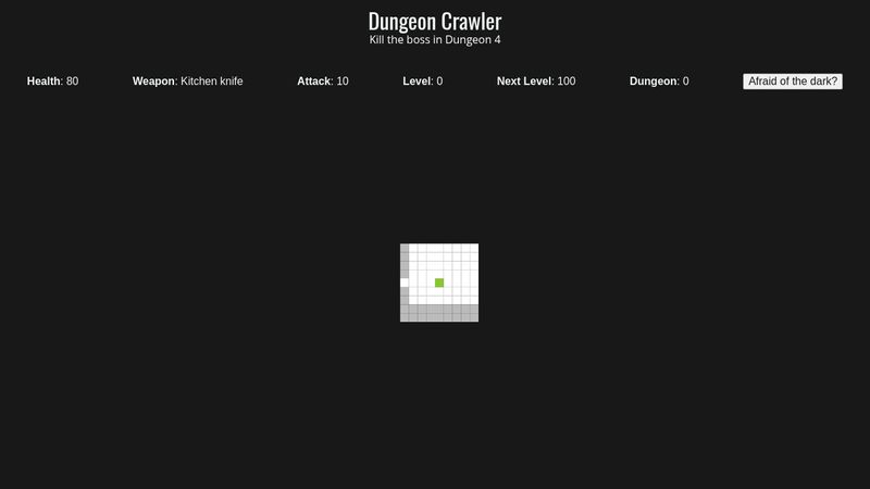 Dungeon Crawler for FreeCodeCamp