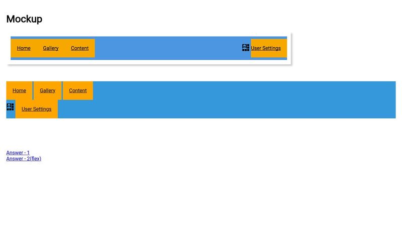 CSS Layout Exercise - Simple Navbar