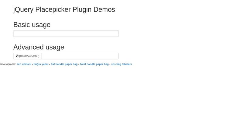 jQuery Placepicker Plugin Demos
