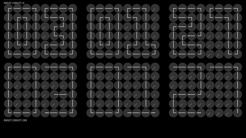 A clock from clocks redux in p5.js