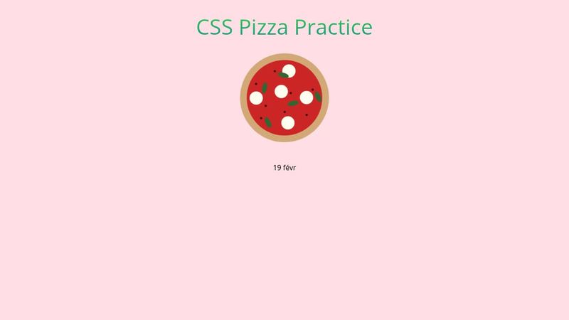 CSS Pizza Practice