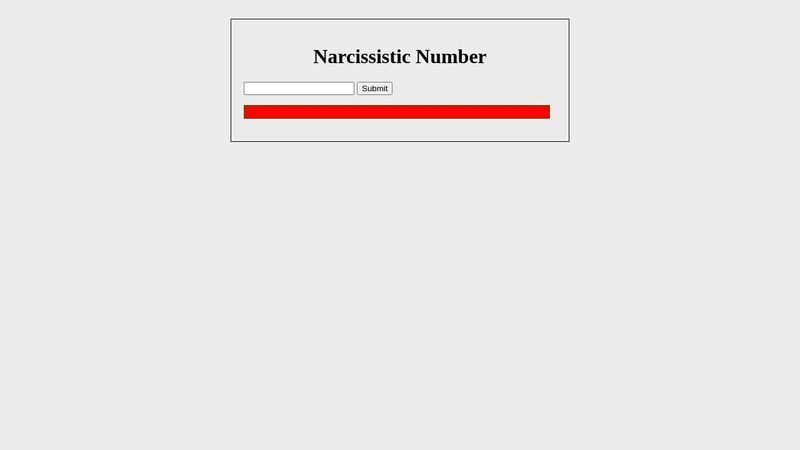 Narcissistic Number