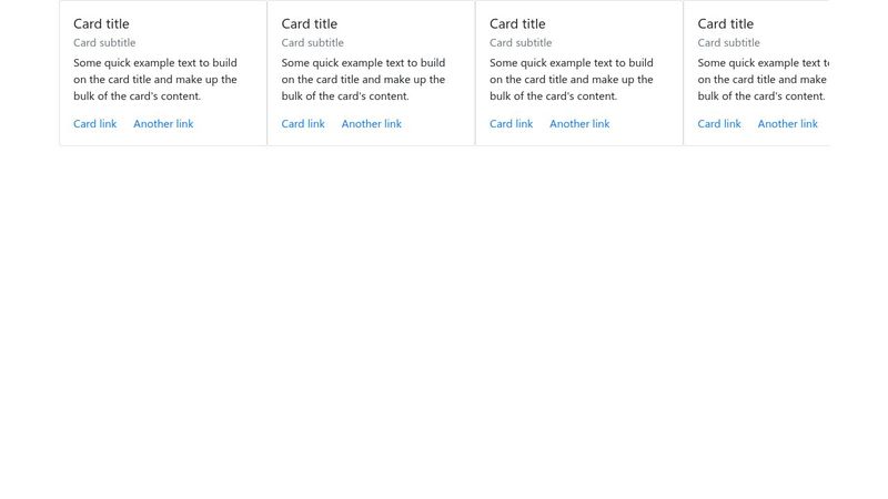 Horizontal Scrollable Cards